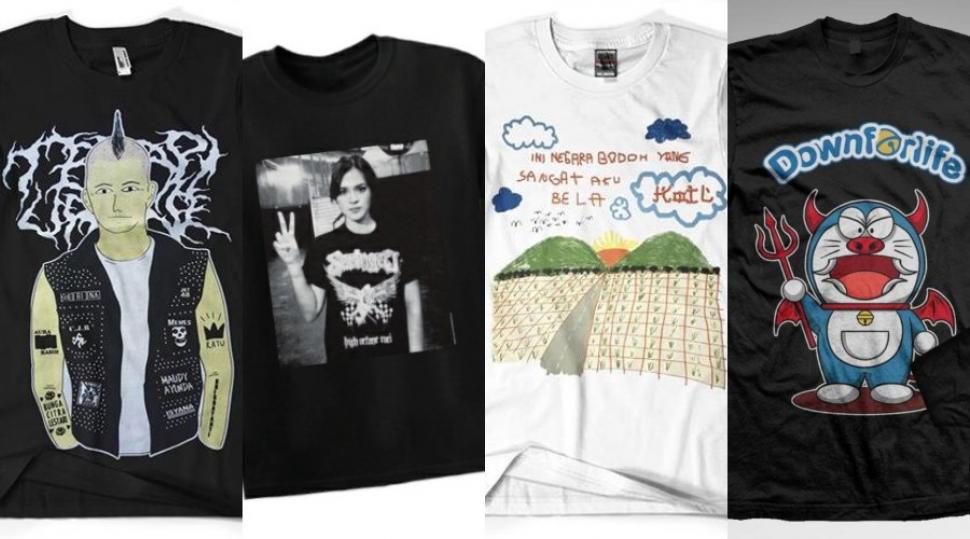 Cerita-Cerita di Balik Ilustrasi Unik Merchandise Band Indonesia ...